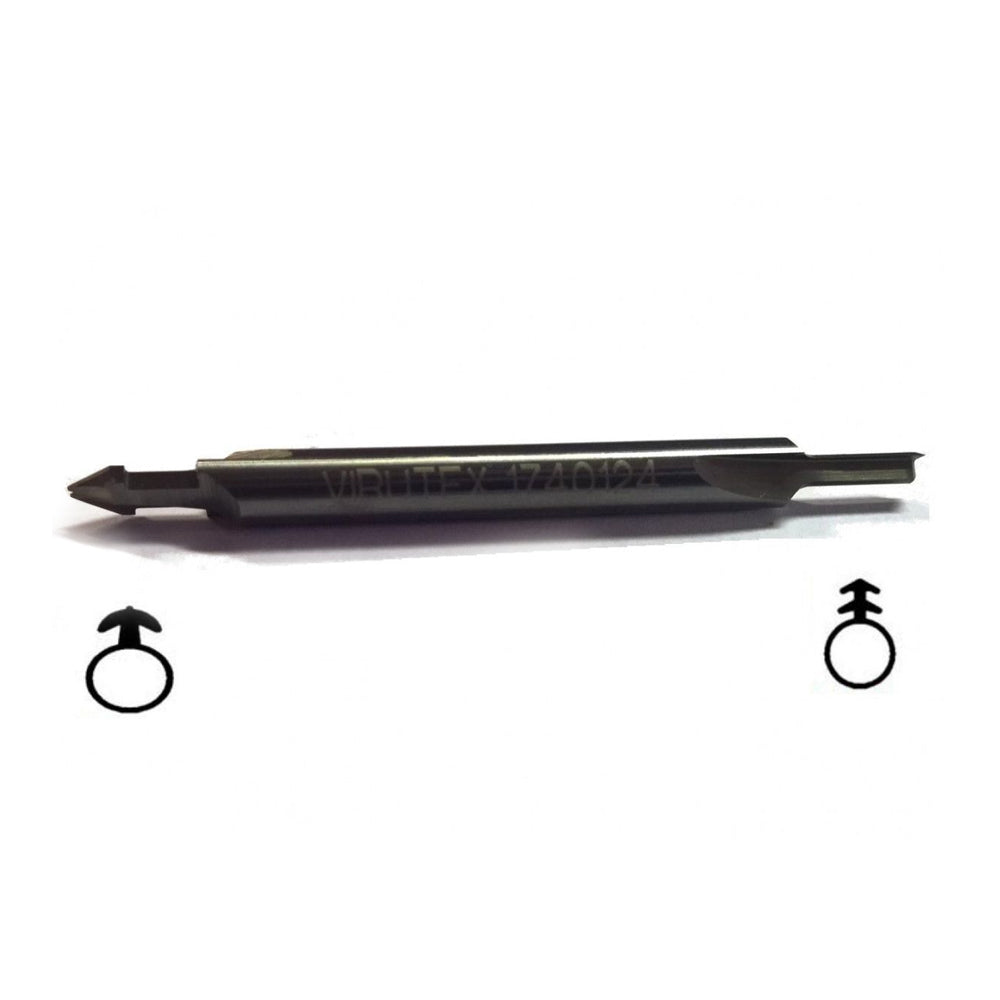 6mm (1/4") Shank Double Ended Carbide Router Bit 1740124 suit RA17VG b